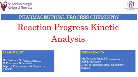 Reaction Progress Kinetic Analysis Pptx
