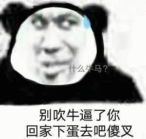 熊猫头无语汗表情包 什么牛马 别吹牛逼了你 回家下蛋去吧傻叉表情包图片gif动图 求表情网 斗图从此不求人