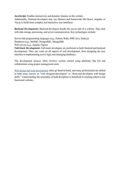 web design and development pdf