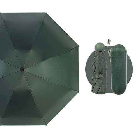 Складная капсула маленький зонтик с Упаковка Таблеток коробка карманный зонтик от дождя анти УФ