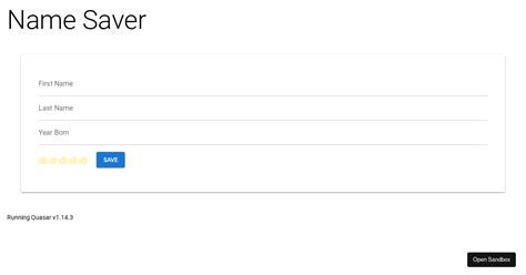 quasar umd template codesandbox
