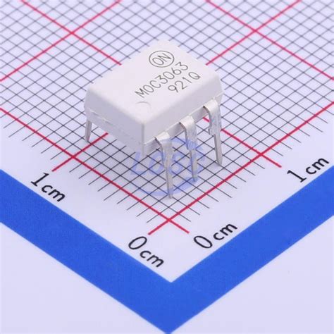 Moc3063m Onsemi Optoisolators 30ma 600v 1 5v Two Way Thyristor Dip 6 Triac Scr Output