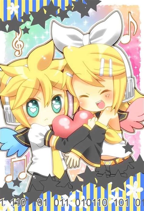Rin And Len Kagamine In Electric Angel Anime Vocaloid Electric Angel