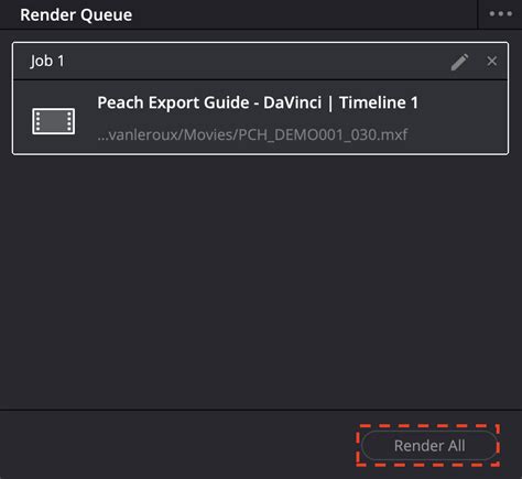 ProRes HQ Export Guide DaVinci Resolve Peach Connect Help