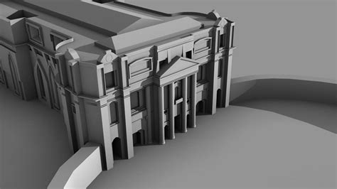 Blender 圣伯多禄大教堂3d模型素材资源免费下载 Blender3d模型库