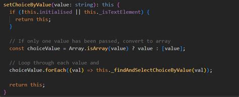 Wrong Parameter Type For Setchoicebyvalue · Issue 1017 · Choices Jschoices · Github