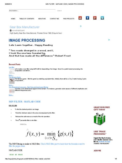 min filter matlab code image processing pdf filter signal processing matlab