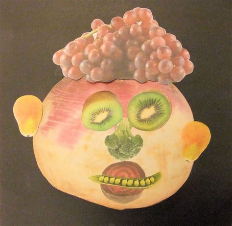 Лицо из фруктов и овощей рисунок 66 фото