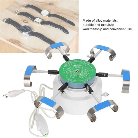 전문 합금 기계식 시계 테스트 와인더 기계 자동 수리 도구 6 개 보유 Eu 플매트 카펫 러그 220v 티몬