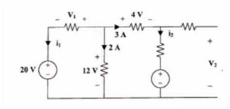 solved solve for i1 and i2 given answers v1 and v2