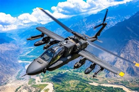 Military Helicopters Air To Air Combat Engaging Aerial Threats Defend