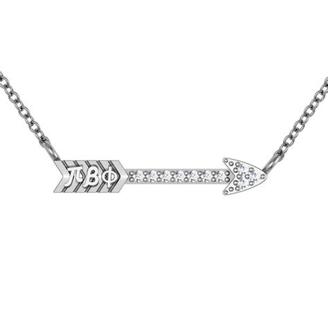 Best Pi Beta Phi Arrow Necklace Sorority Jewelry