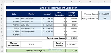 Excel Payment Calculator Free Download Exceldemy