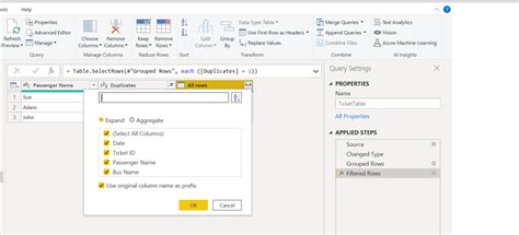solved in power query editor how to remove the duplicate