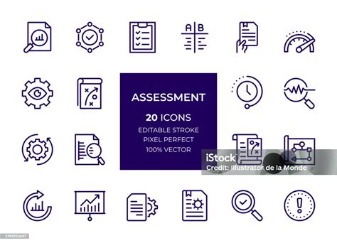 Assessment Icons Stock Illustration Download Image Now Advice
