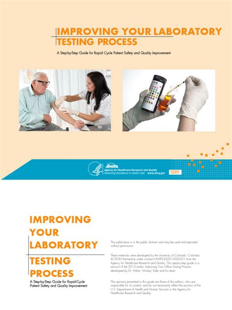 Lab Testing Toolkit Pdf Patient Safety Laboratories