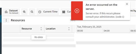 Pso Not Displaying Scheduling Resource Gantt For One Dataset Error In Event Log Ifs Community