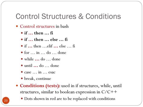 Ppt Bash Scripting Control Structures Powerpoint Presentation Free