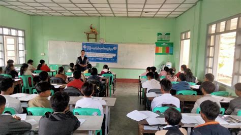 ကလောမြို့နယ် အခြေခံပညာအထက်တန်းကျောင်း ခွဲ လ ၁ ကျောင်း၌ အသိပညာပေး ဟောပြောပွဲ ကွင်းဆင်းဆောင်ရွက