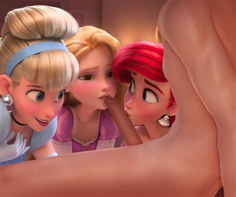Rule 34 3d 3girls Ariel Artist Request Cinderella 1950 Film Cinderella Disney Clothed