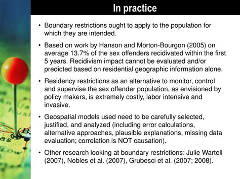 Ppt Sex Offender Boundary Restrictions A Geospatial Approach