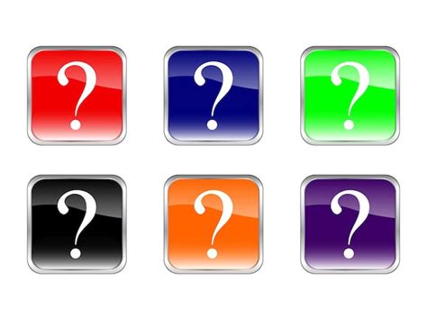 Premium Vector Button Question