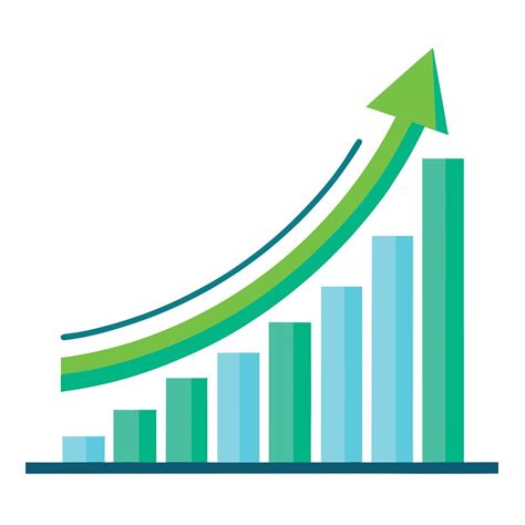 Upward Trend Bar Graph With Rising Arrow 60850950 Vector Art At Vecteezy