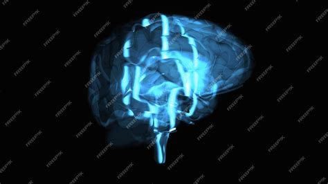 Premium Photo 3d Abstract Art Of A Brain Motion Design