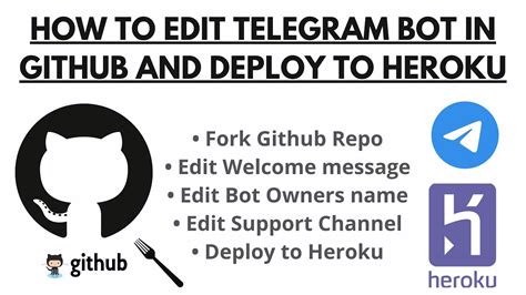 How To Edit Telegram Bot On Github And Edit Bot Messages And Deploy To Heroku Youtube