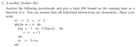 Solved 2 4 Marks Analyse This Analyse The Following