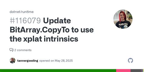 Update Bitarraycopyto To Use The Xplat Intrinsics · Issue 116079