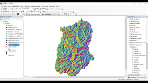 Arc Gis How To Process Aspect Generate From A Digital Elevation