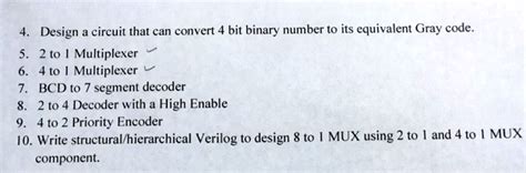 4 Design A Circuit That Can Convert 4 Bit Binary Number To Its