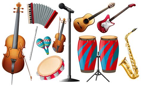 Premium Vector Different Types Of Classical Instruments Illustration