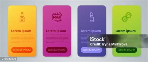 세트 라인 립스틱 거울이 달린 메이크업 파우더 매니큐어 한 병 비누 비즈니스 인포그래픽 템플릿입니다 벡터 0명에 대한 스톡 벡터 아트 및 기타 이미지 Istock