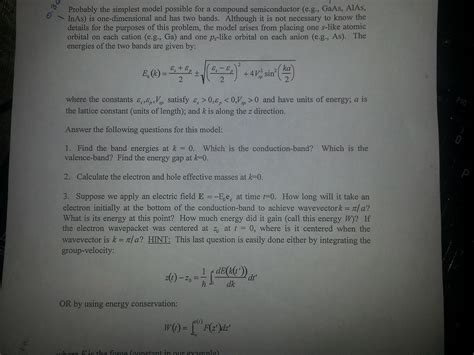 Solved Probably The Simplest Model Possible For A Compound