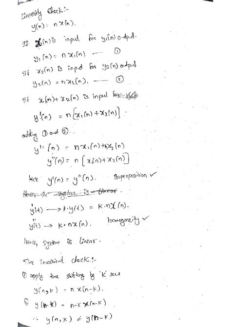 Solution Signal Transmission Through Linear System And Convolution