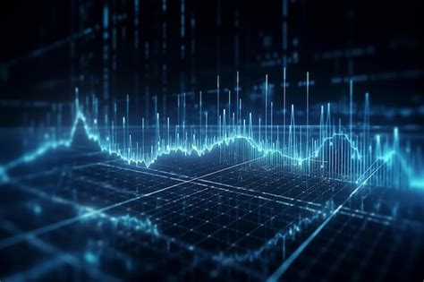 premium ai image graph background with code generative ai