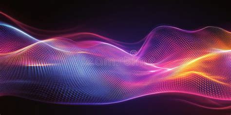 A High Tech Abstract Background Featuring Pulsating Neon Energy Fields