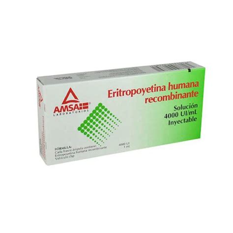 Eritropoyetina Humana Recombinante 4000 Ui Ml Inyectable Vitialife