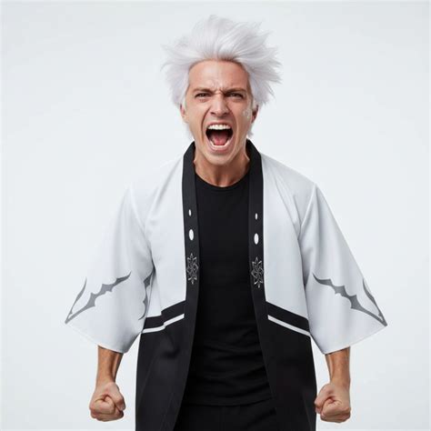 Demon Slayer Shinazugawa Sanemi Costume White Kimono Jacket