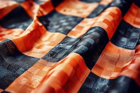 Checkerboard Fabric Texture Premium Ai Generated Image