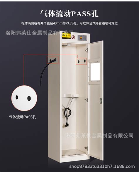 厂家直发实验室智能全钢带报警钢瓶乙炔氧气双瓶安全储存柜气瓶柜 阿里巴巴