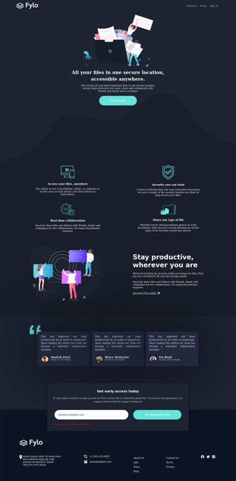 Frontend Mentor Flyo Theme Using Html And Css Coding Challenge Solution