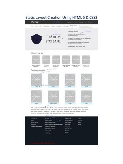 Static Layout Creation Using Html5 And Css3 Flexbox Grid Pdf