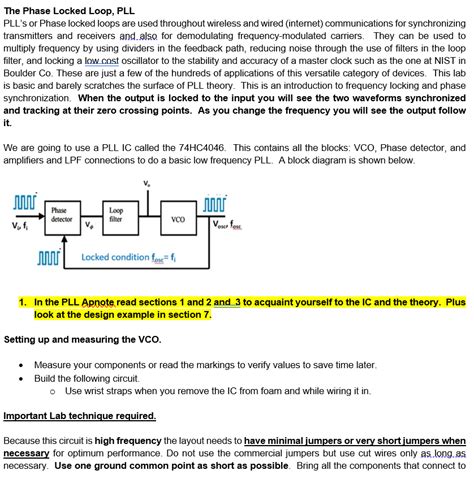The Phase Locked Loop Pll Plls Or Phase Locked