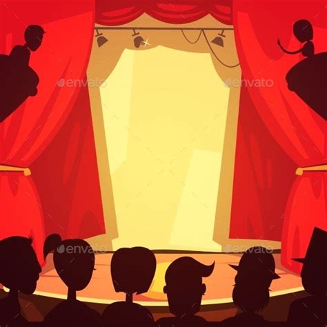 Theater Scene Illustration Theatre Illustration Theatre Scene Illustration