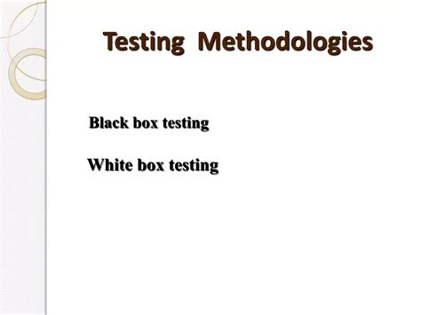 Software Testing Ppt Ppt