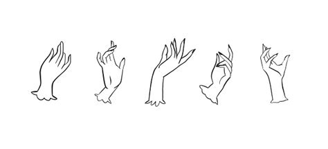 손으로 그린 벡터 추상 개요 그래픽 라인 아트 우아한 복고풍 인간은 최소한의 현대적인 스타일로 로고 또는 브랜딩을 제공합니다 벡터 인간의 손은 표지판 윤곽선 디자인 개념을