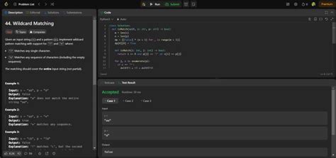 Day 25 Of 30daysofcode Challenge Wildcard Matching Deep Patel Posted On The Topic Linkedin